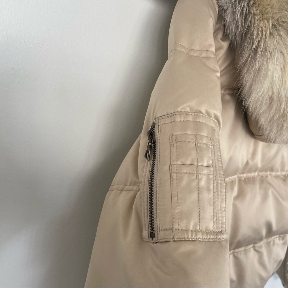 Coach Puffer Jacket With Fur Hood - Gem